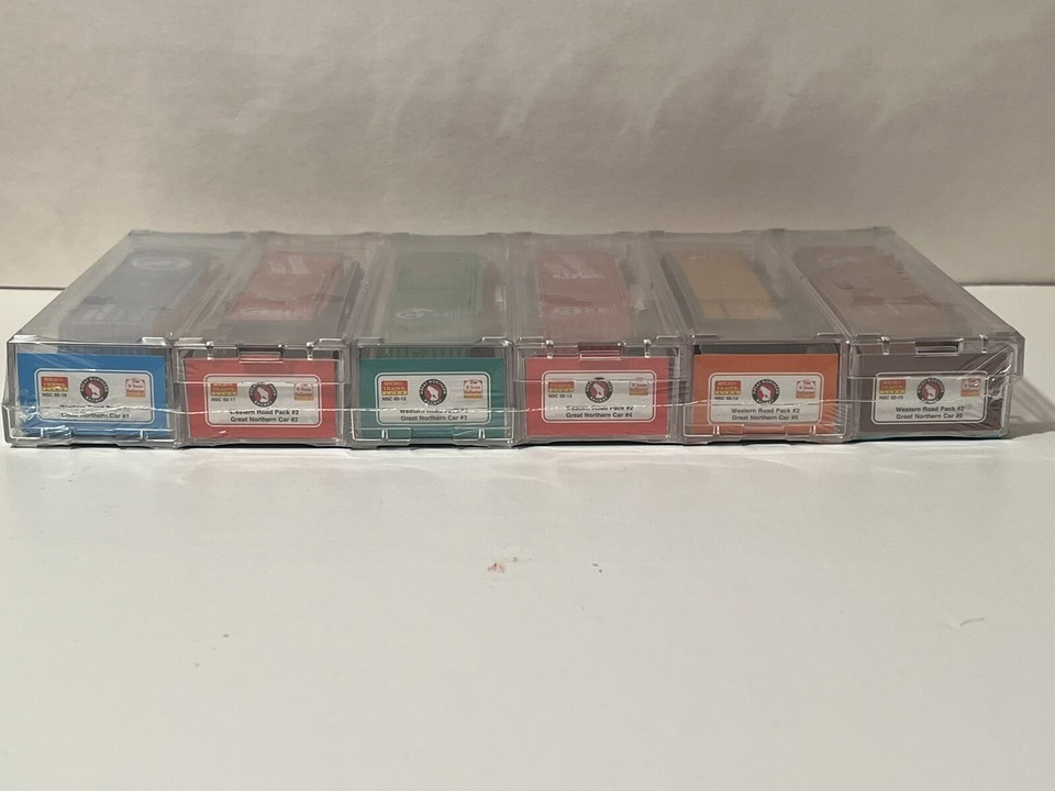 MICRO TRAINS 02-16 GREAT NORTHERN NSC GN 6 PACK 40' DD BOX CARS SPECIAL ...
