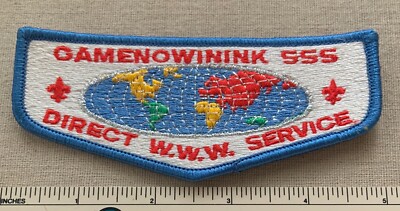OA GAMENOWINININK LODGE 555 Order of the Arrow FLAP PATCH WWW Direct ...