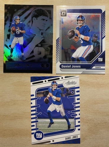 (Lot of 3) Daniel Jones Football Cards Optic Absolute Illusions | eBay