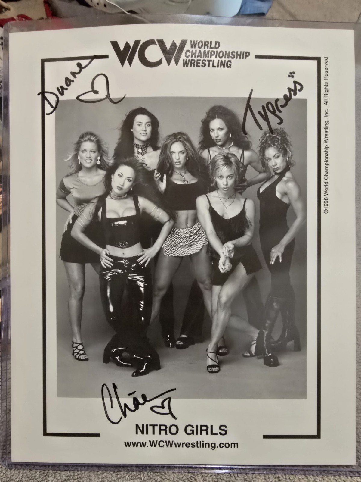 Nitro Girls Chae And Tygress Signed 8x10 Wrestling Photo Not Original ...
