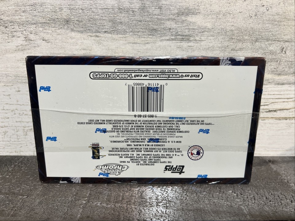 Topps 1999 Chrome Series 2 Baseball Hobby Box Sealed 24 Packs | eBay