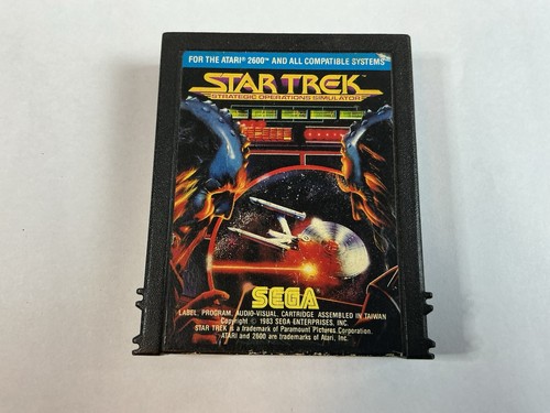 Sega Atari 2600 Star Trek Strategic Operations Simulator Game ...