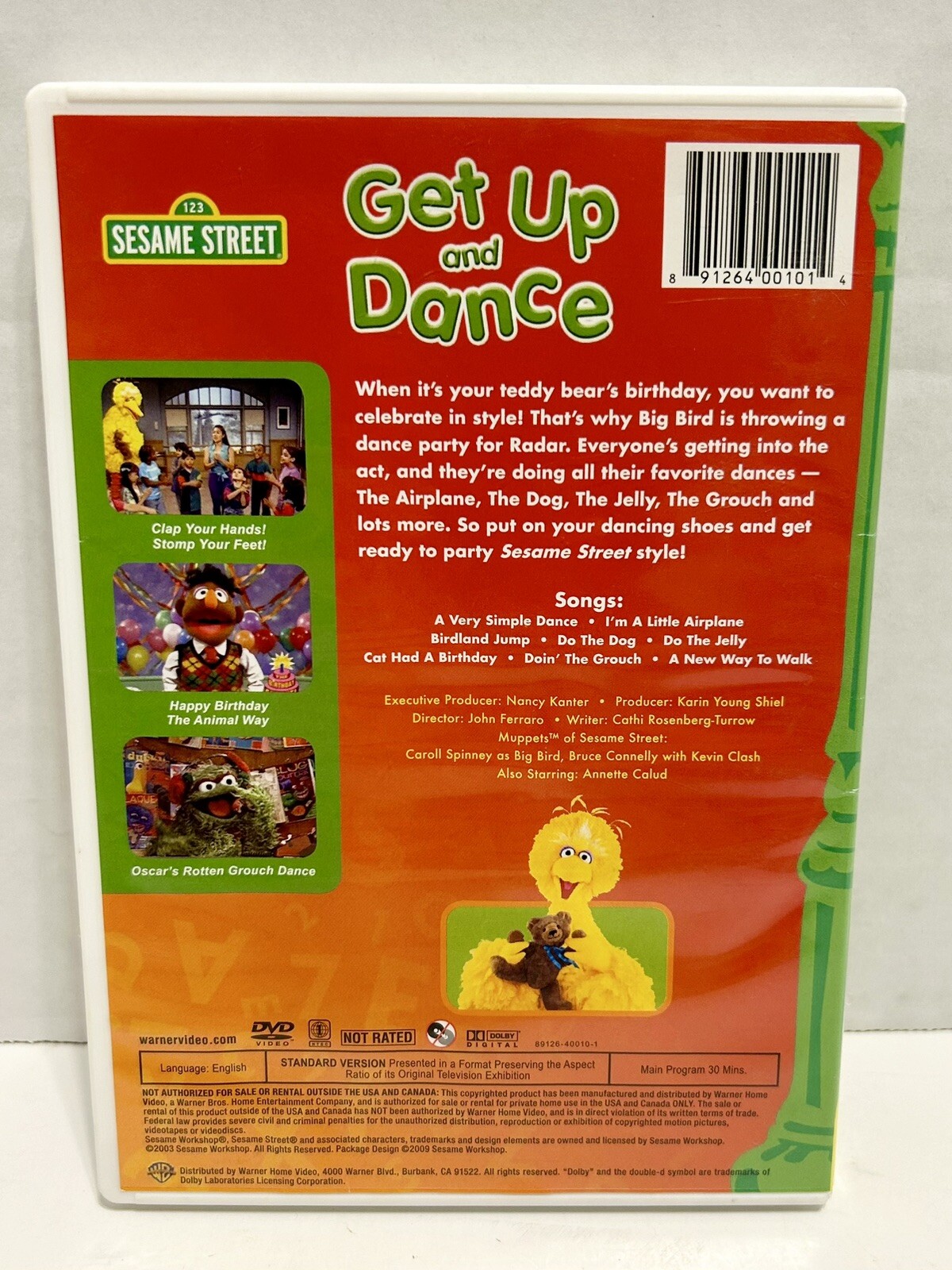 Sesame Street: Get Up and Dance (DVD, 2003) 891264001014 | eBay