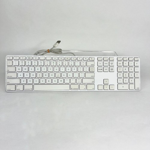 Genuine Apple A1243 Wired USB Keyboard w/Keypad for iMac, Mac Mini, Mac ...