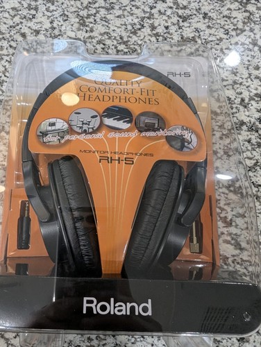 NEW Roland Quality Comfort-Fit Headphones | RH-5 | w/Conversion Stereo ...