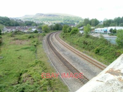 PHOTO RAILWAY LINES HEAD WEST TOWARDS PORTH STATION VIEWED FROM THE ...