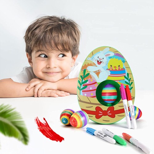Egg Machine Mini DIY Egg Mazing Egg Spinner Coloring Kit 8 Colors Kids ...