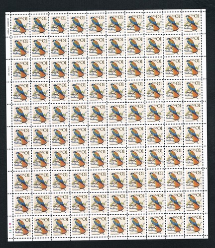 OddLots:™ 881-2476 • S C #2476, 1¢ American Kestrel, Mint Pane of 100 ...