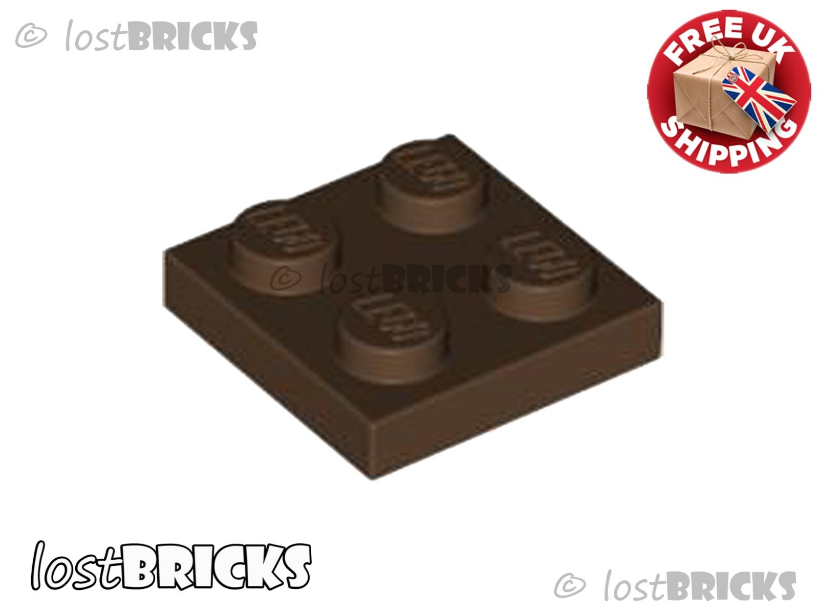 LEGO - Part 3022 - Pack of 10 x NEW LEGO Plates 2x2 +SELECT COLOUR ...