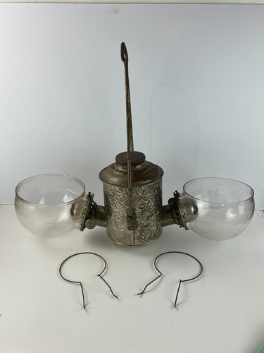 Antique Double Burner Hanging Angle MFG Co Lamp Lantern Kerosene Fluid ...