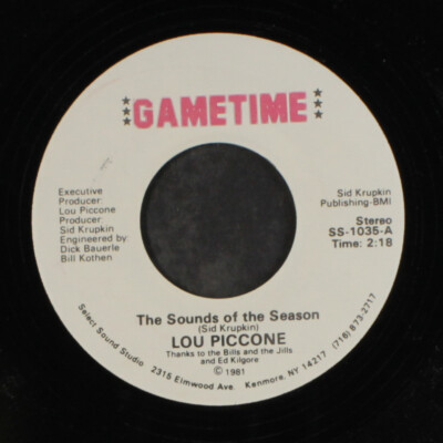 LOU PICCONE: sounds of the season GAMETIME 7" Single 45 RPM | eBay ...