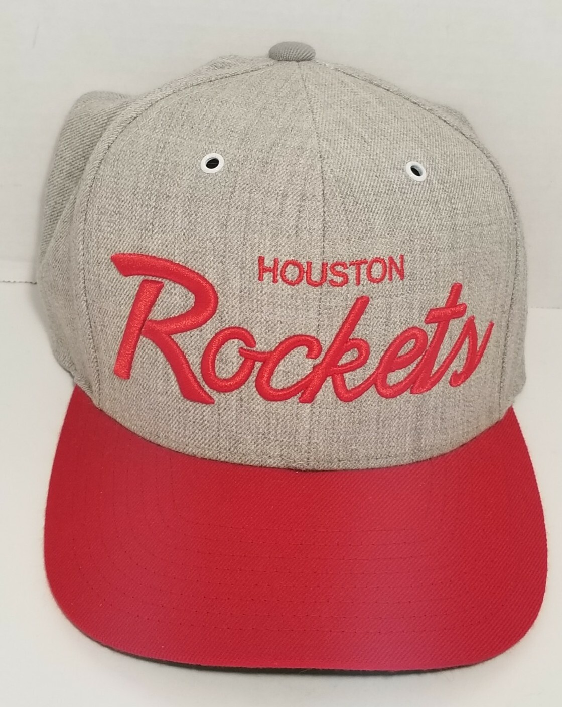 Houston Rockets Hat Mitchell & Ness Snapback Gray/Red Cap | eBay