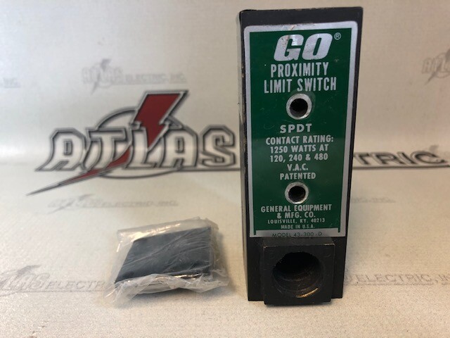 GO 43-300-D PROXIMITY LIMIT SWITCH 120 240 480VAC SPDT 1250 WATT CLASS ...