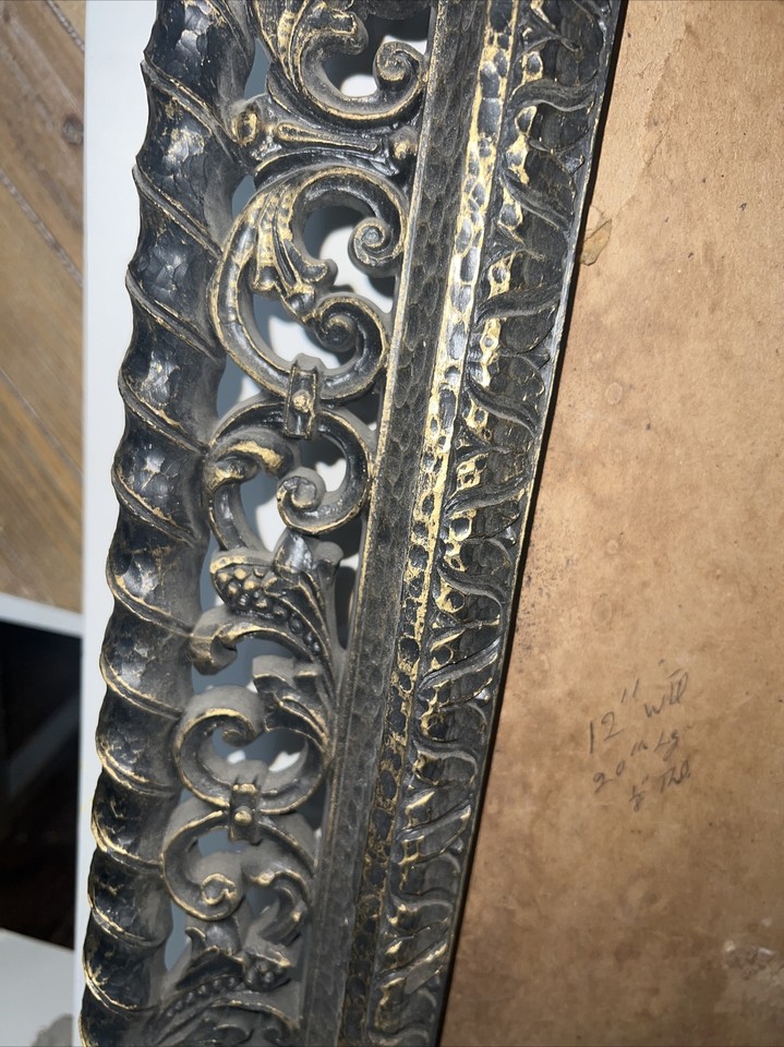 Vtg HOMCO MCM Ornate Medieval Tone Syroco Wall ~Hollywood Regency Frame ...