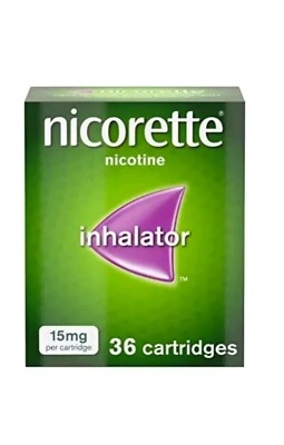 Nicorette Inhalator 15mg - 36 Cartridges - expiry 2027 | eBay UK