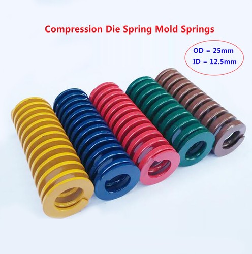 Compression Die Spring,OD 25mm & ID 12.5mm Light/Medium/Heavy Mold ...