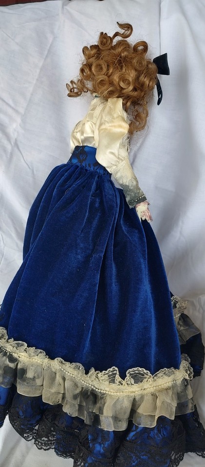 Vtg 22" Vtg Porcelain Doll Creepy Paul Crees Peter Cowe Partially ...