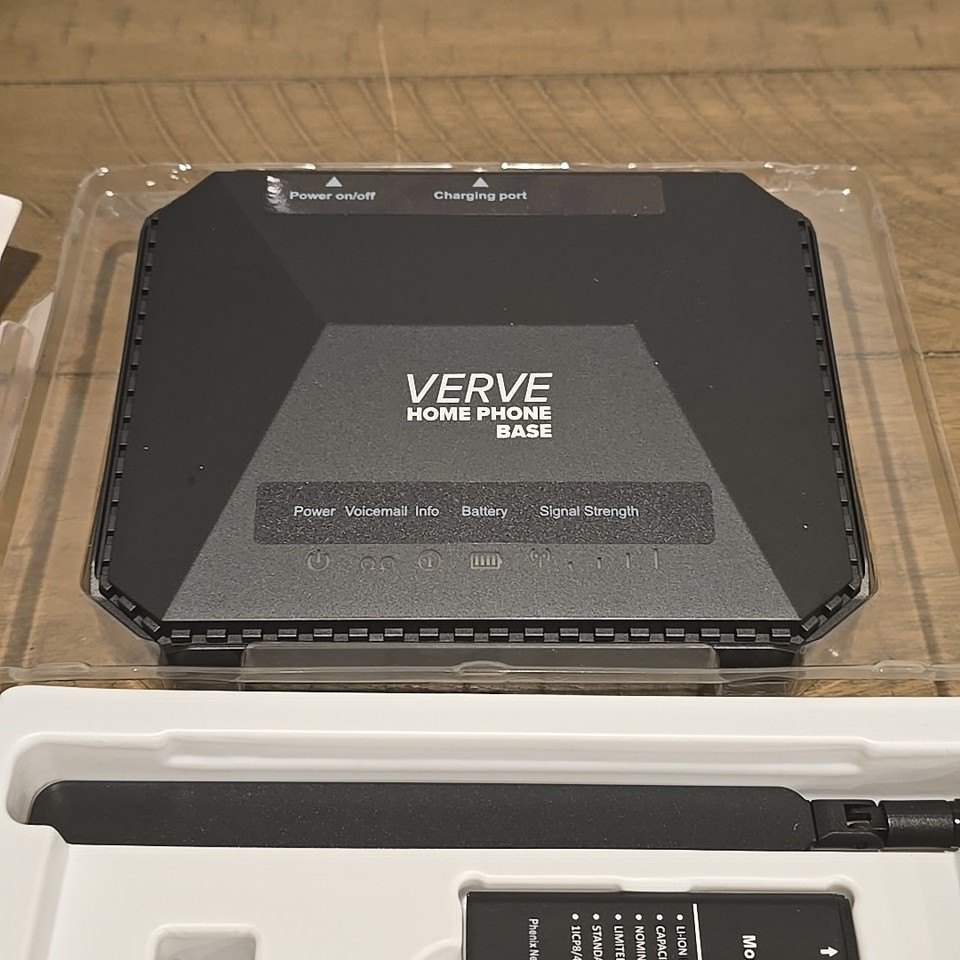 Consumer Cellular Verve Home Phone Base Model SD3000 Black Color | eBay