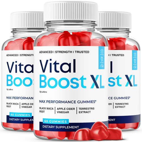 (3 Pack) Vital Boost XL Male Gummys Advanced Formula VitalBoost XL (180 ...