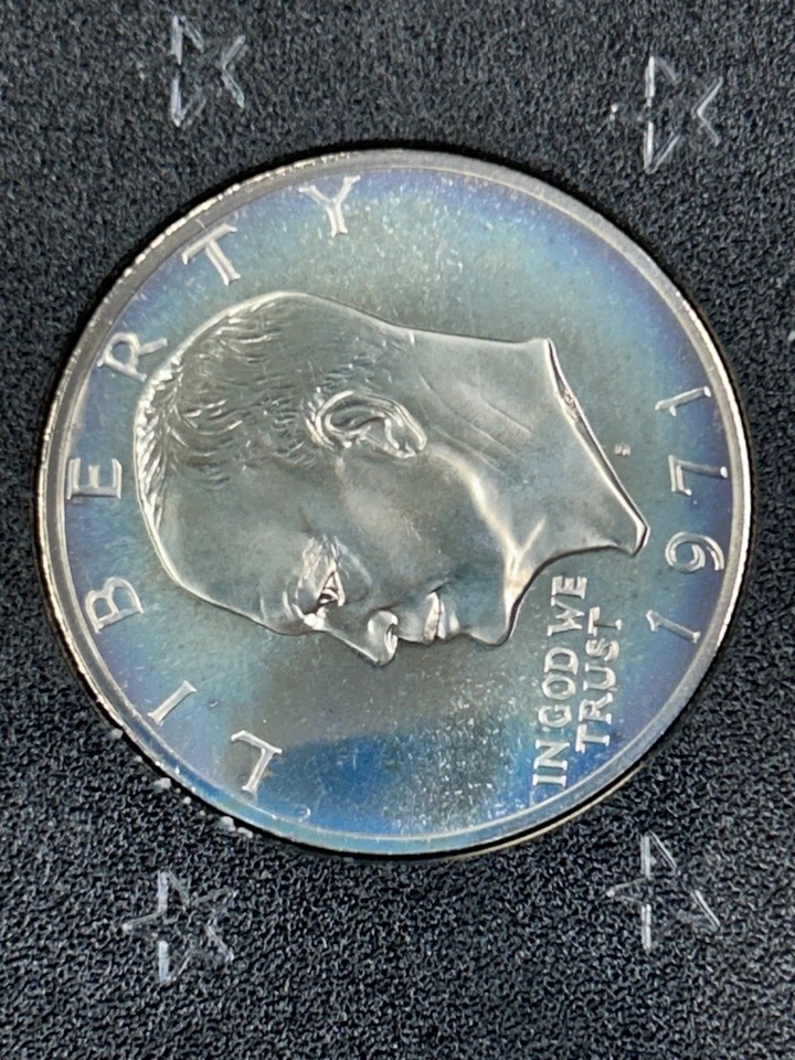 1971 S Silver Eisenhower Dollar NGC PF68 Cameo Peg Leg/Mint Holder ...