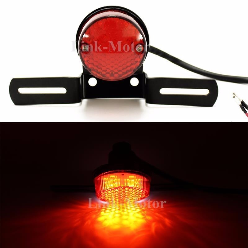 Motorcycle Rear LED Tail Brake Stop Light For Harley Chopper Bobber ...