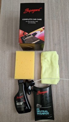 Supagard Car Set PH Neutral Shampoo Bird & Bug Remover /Sponge Cloth ...