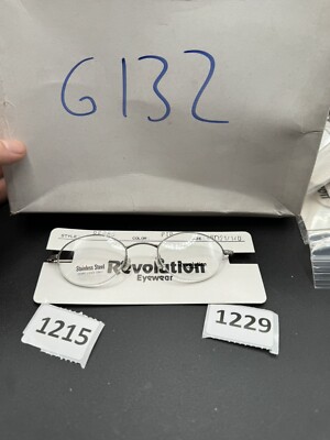 Revolution Eyeglasses Frames Re 086 Ptr 46-21-140 Silver NWOT | eBay