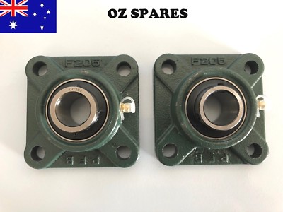 F206 Square 4 Bolt Transmission Housing and UC206 Bearing suit 30mm ...