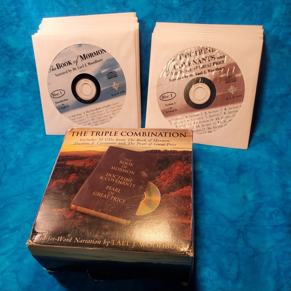 The Triple Combination Word-for-Word Lael Woodbury 35 CD’s LDS Mormon ...