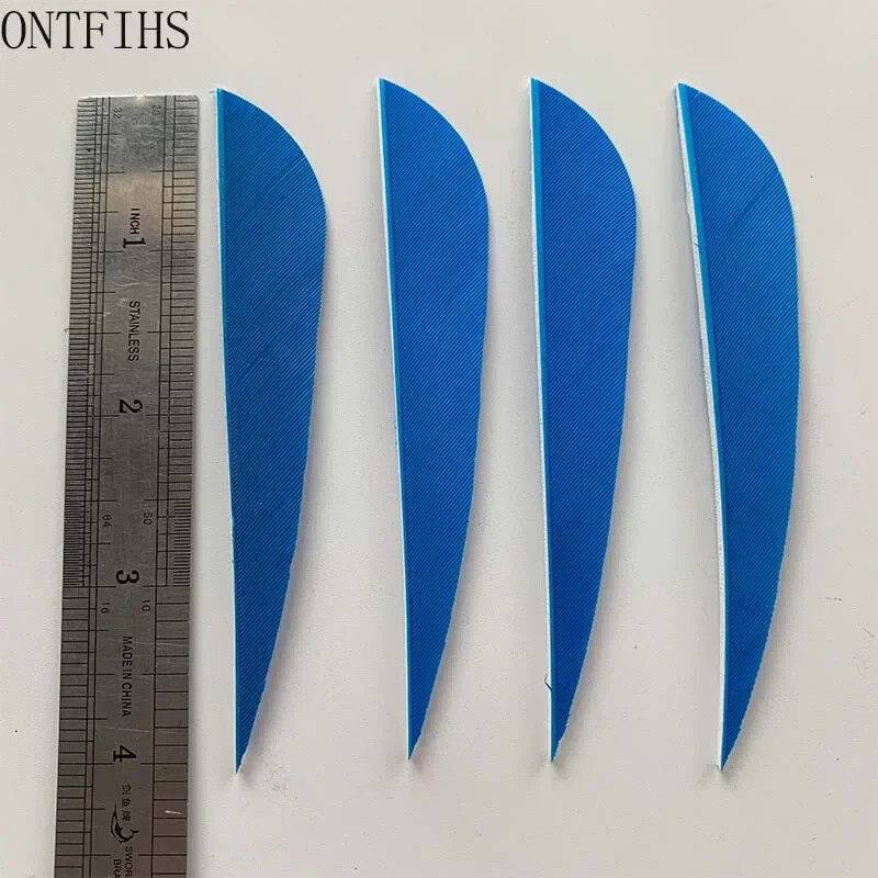 100PCS 4 Inch Parabolic Arrow Fletching Feathers Fletches RW LW | eBay