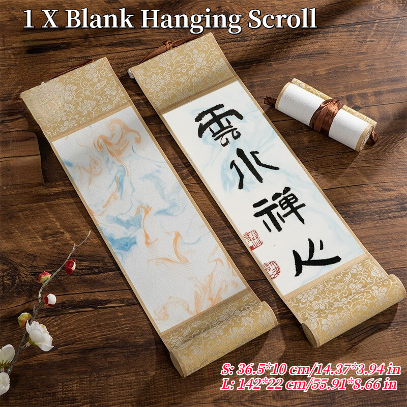 Blank Hanging Scroll Chinese Rice Xuan Paper for Calligraphy Painting ...
