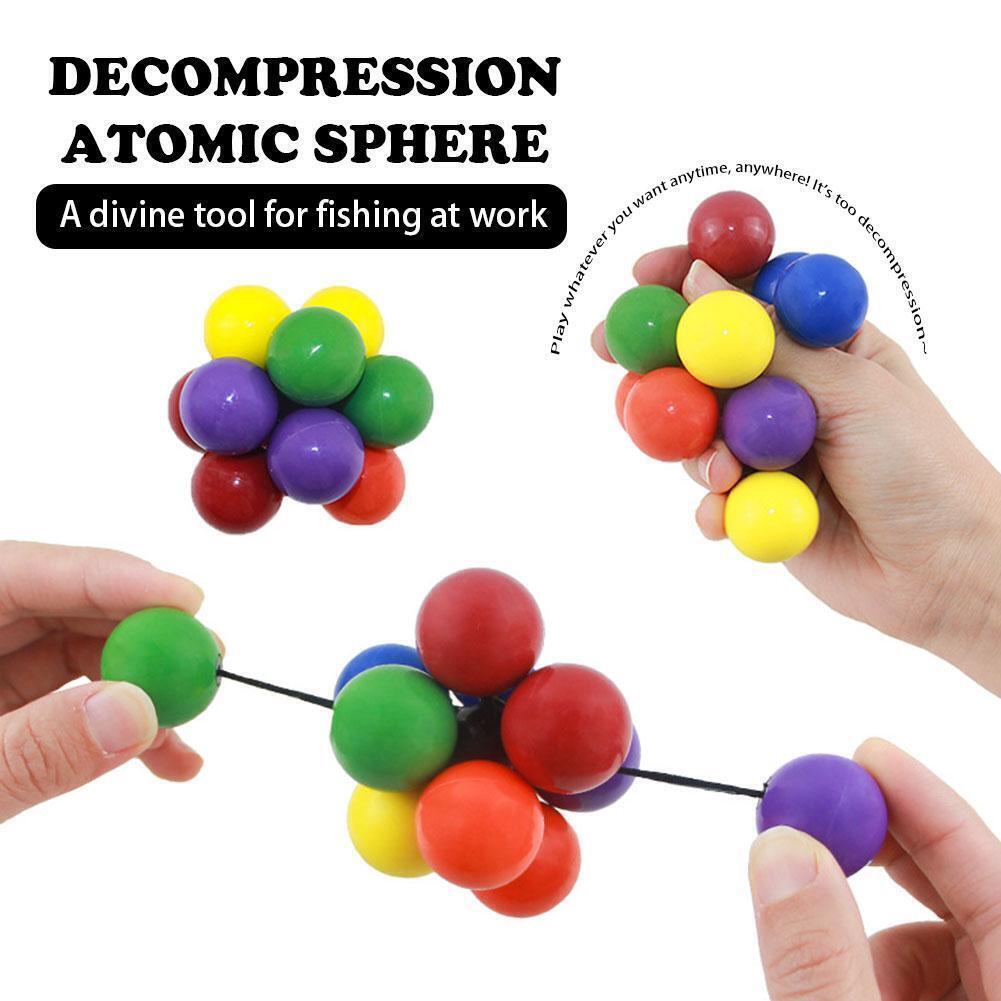 1x Atomic Fidget Balls Anti-Stress Ball Stress Relief Fidget Toy Autism ...
