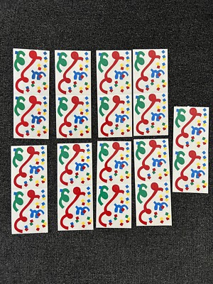 Creative Memories Confetti Streamers Stickers Celebration 1995 9 Sheets ...