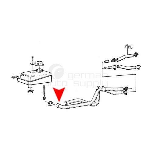URO HVAC Heater Hose Upper 4876371 for Saab | eBay
