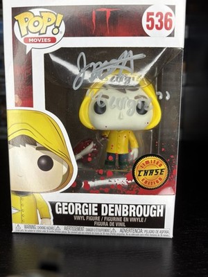 Funko POP! Movies: IT #536 Georgie Denbrough SIGNED by Jackson Robert ...
