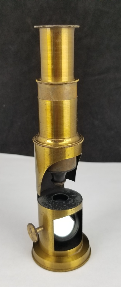 Antique Brass Field Microscope Portable small vintage | eBay