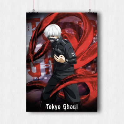 TOKYO GHOUL POSTER KANEKI KEN PRINT ART JAPANESE MANGA WALL PRINT A3 A4 ...