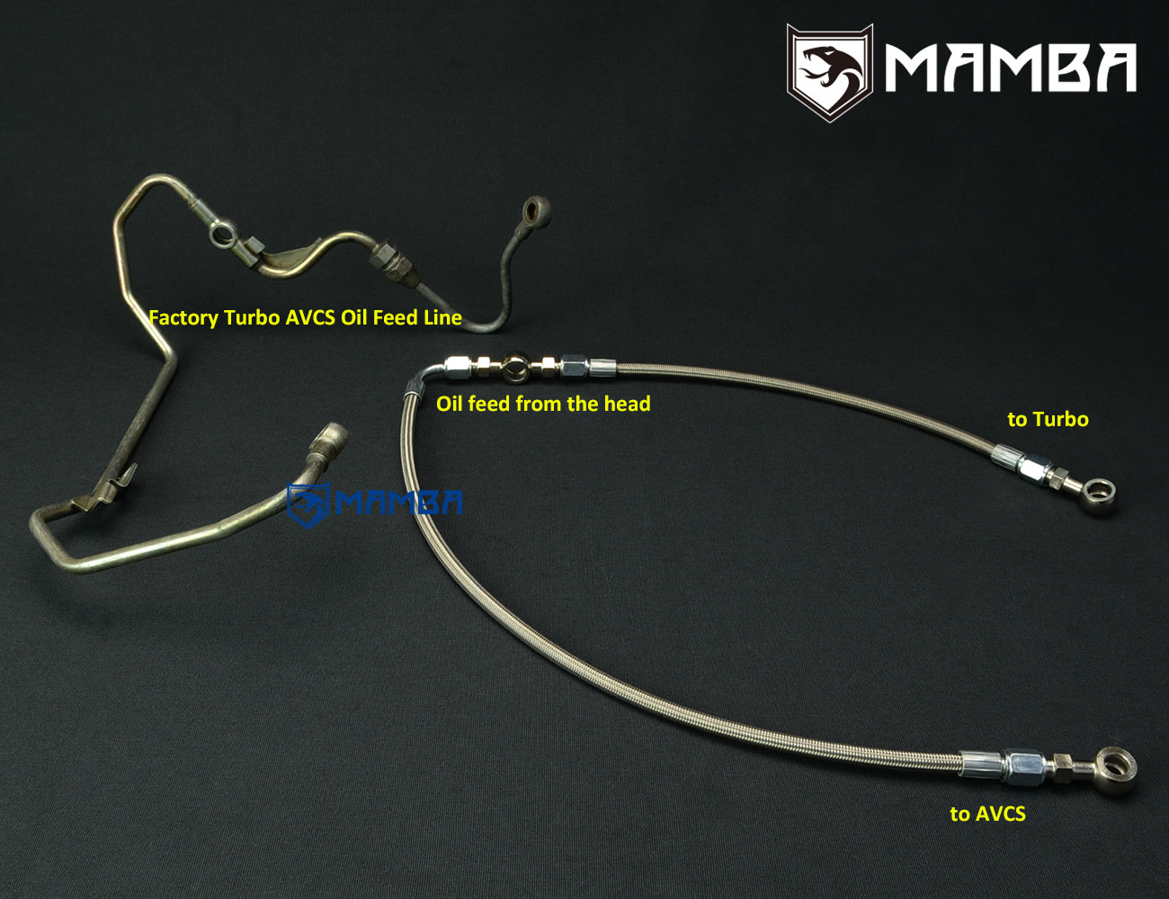 MAMBA AVCS Turbo Oil Feed Line 02~06 WRX / 04~14 STI GT28R GT30R Fit ...