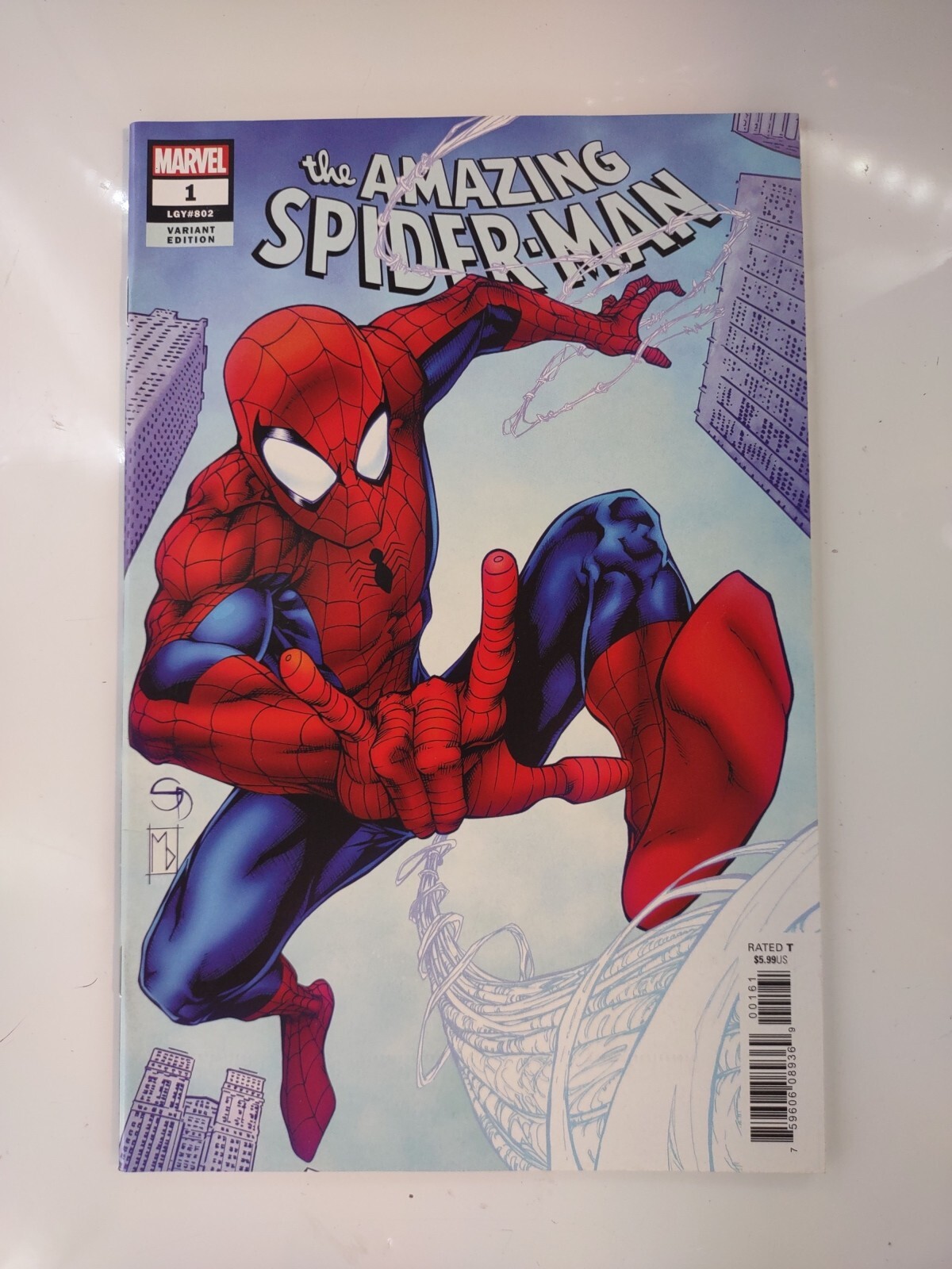 Amazing Spider-Man 1 1:25 SHANE DAVIS Trade Variant Marvel Comics 2018 ...