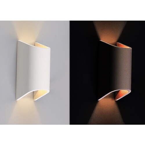 LED Indoor Wall Light-Rex White or Black 8W (W)60x(D)88x(H)148mm 3K UP ...