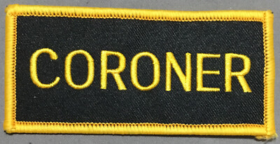 Coroner patch | eBay