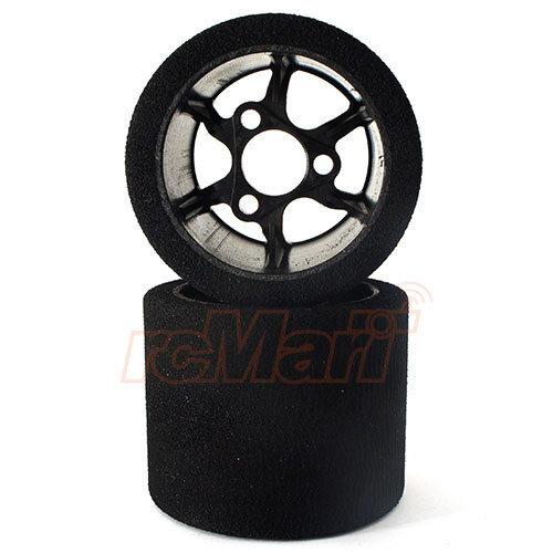 Matrix Racing Rear 30 Shore Pink Foam Tire w/ Carbon Wheel For 1/12 RC ...