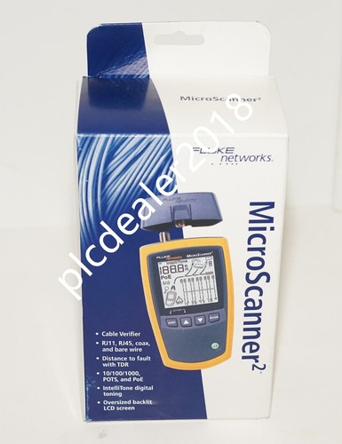 New Fluke MS2-100 MicroScanner2 Copper Cable Verifier Tester In Box Via ...