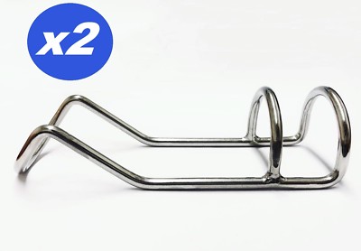 2pcs 6mm Double Wire Rod Holder Stainless steel 316 Snapper Fishing Rod ...