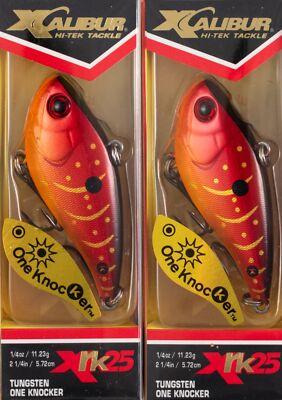 (LOT OF 2) XCALIBUR ONE KNOCKER 1/4OZ XRK2521 RAYBURN RED (88) *LAST ...