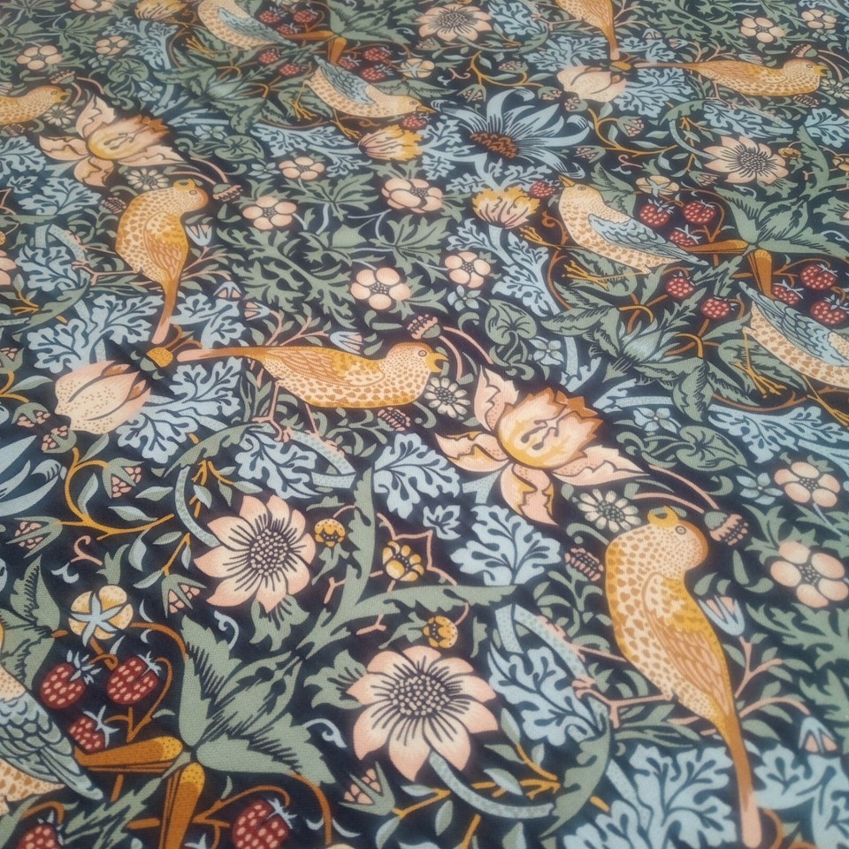 William Morris Strawberry Thief Collection Fabrics Quilting 110cm wide ...