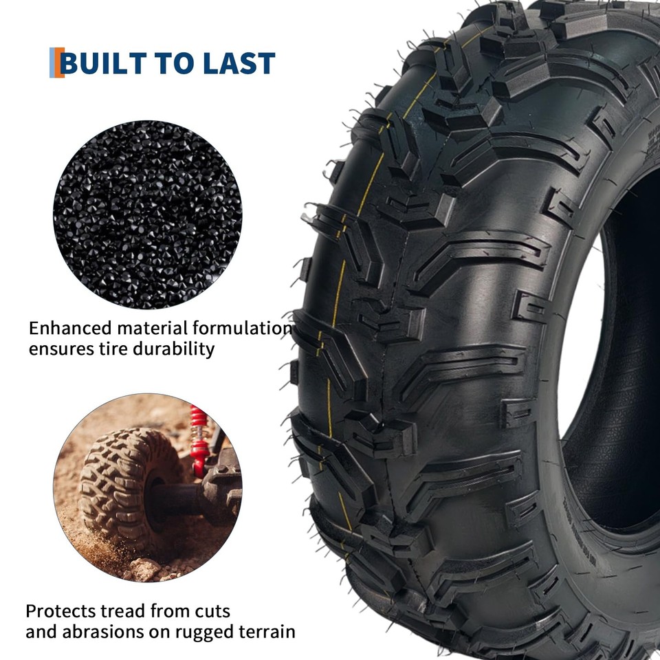 2 Pack 24x8x12 ATV Tires All Terrain Tires for Trail Desert Mud Dirt ...