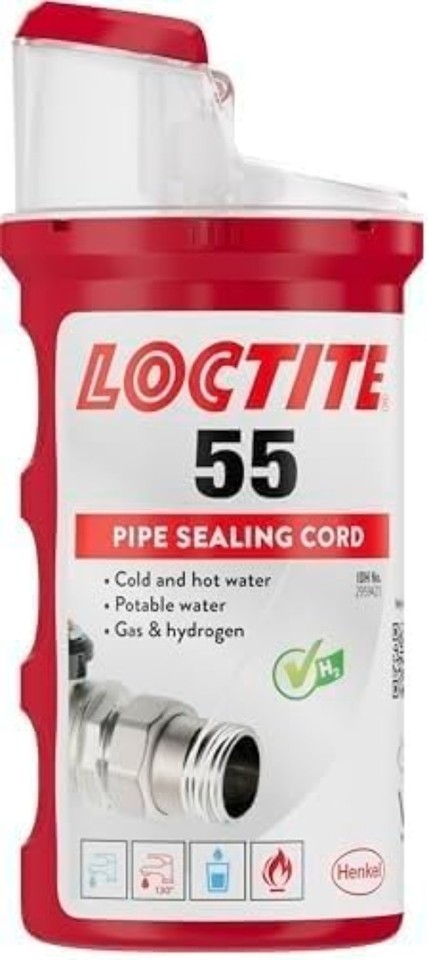 Water-Resistant 55 Pipe Thread Sealant - Non-Curing Cord for Metal ...