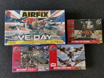 EMPTY BOXES ONLY JOB LOT x4 Airfix VE Day 60th Moon Landing VC Icons ...