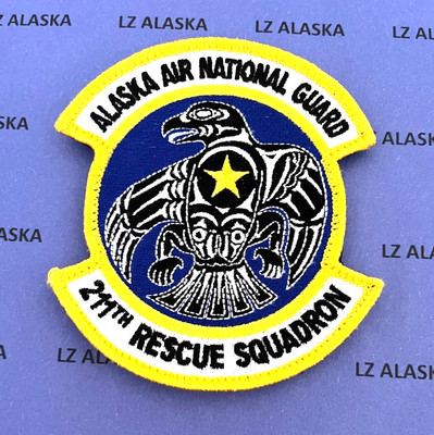 US AIR FORCE 211th RESCUE SQ PATCH ALASKA ANG 176th WG Hook & Loop (AFI ...